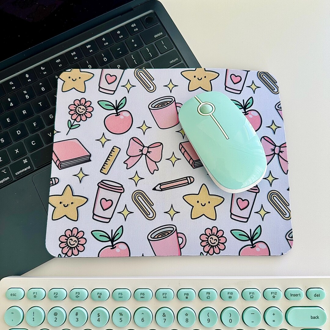 Teacher Mouse Pad| Pink Girly School Things| Neoprene Mousepads| Office ...