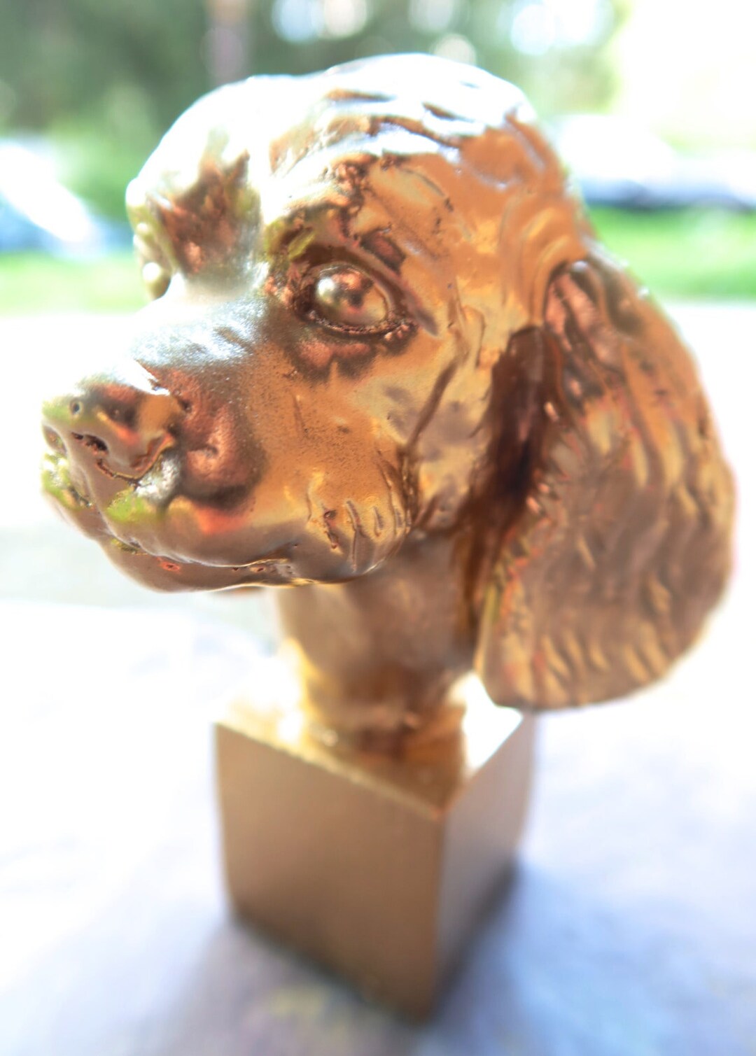 Mini Poodle Statue Animal Bust Sculpture Dog Head Decor Art - Etsy