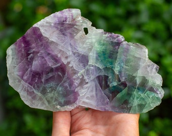 Large Rainbow Fluorite Slab - Etsy