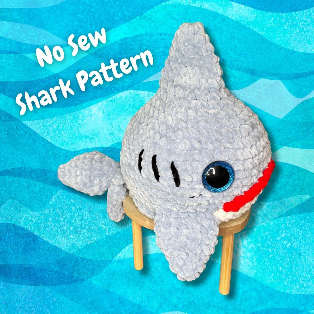 No Sew Shark Crochet Pattern: Beginner Friendly (PDF Digital Download ...