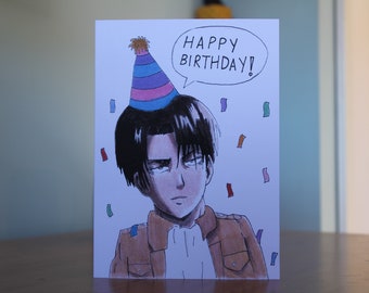 Attack on Titan Card - Etsy UK
