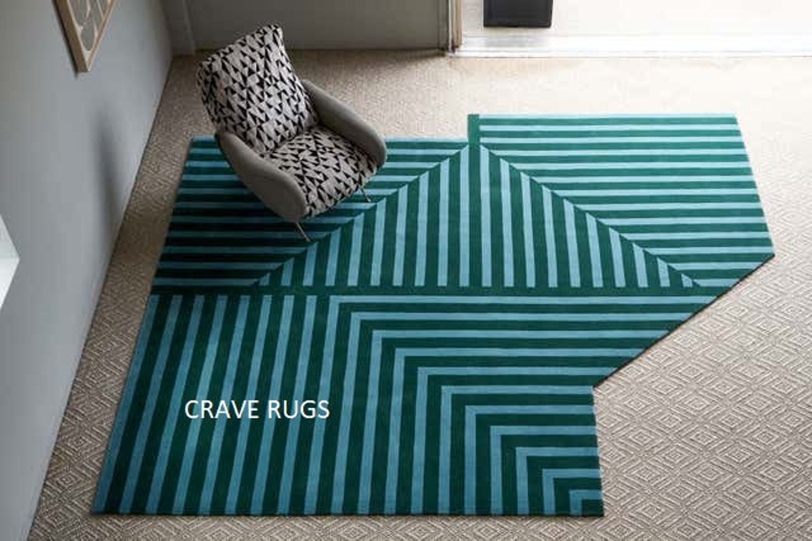 Premium Abstract Hand Tufted Woolen Designer Wool Tuft Rug 5X8 - Etsy