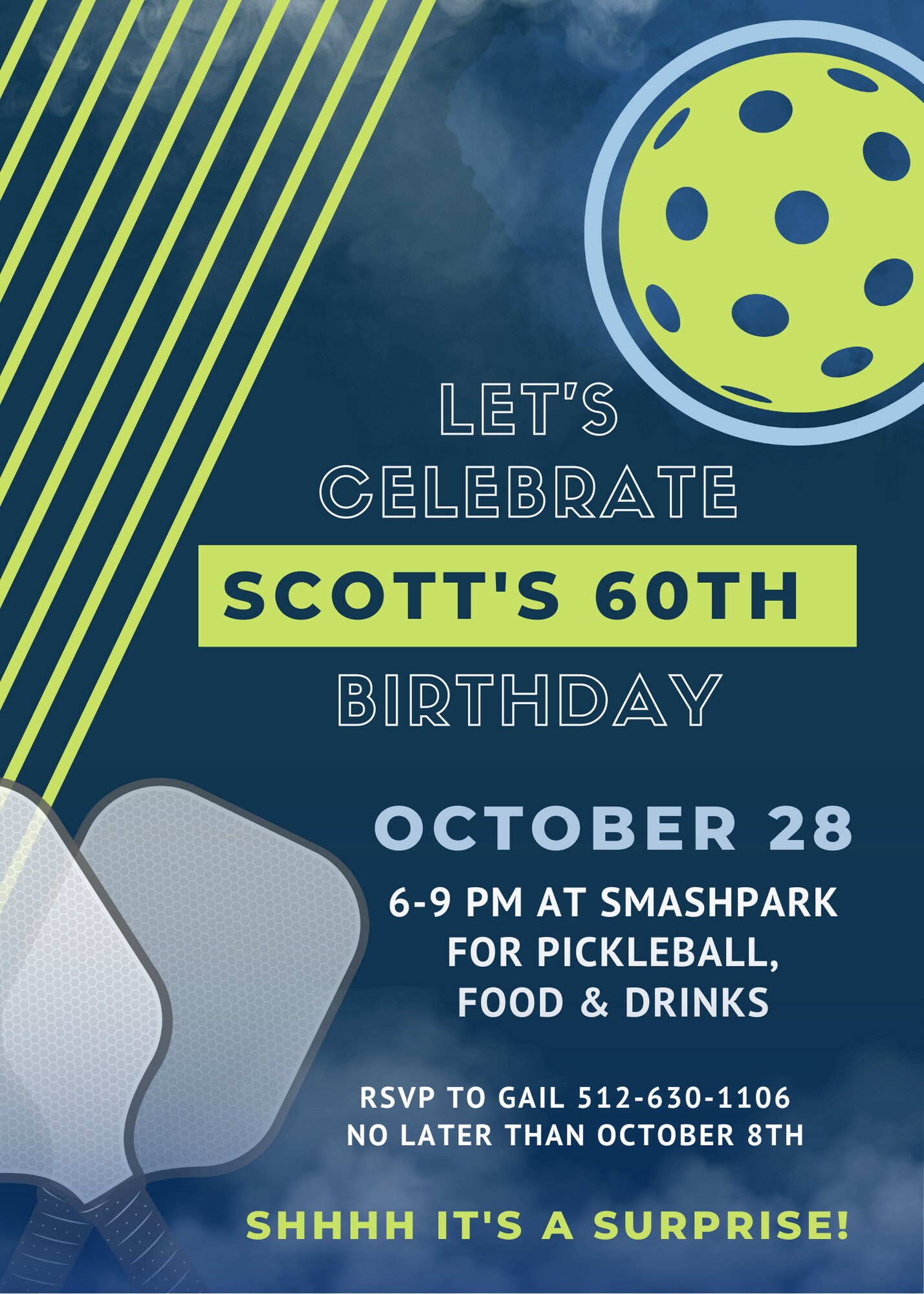 Pickleball Birthday Invitation - Etsy