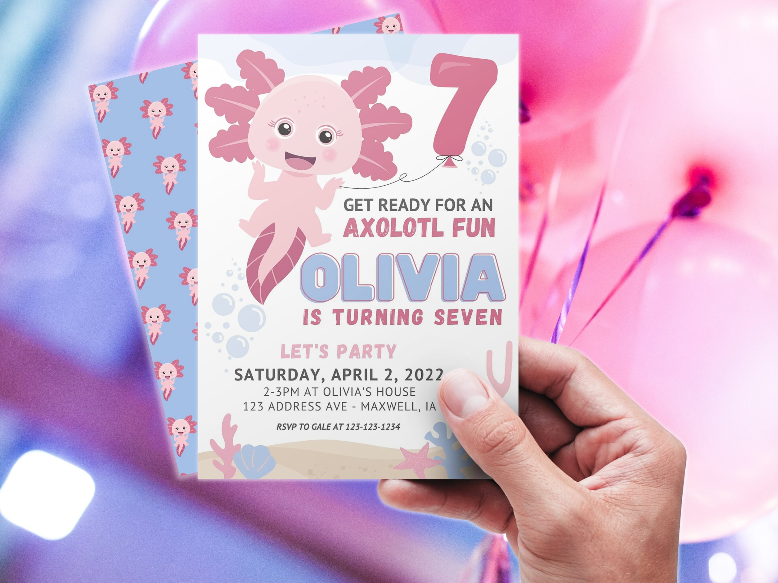 Girls Birthday Invitation - Etsy