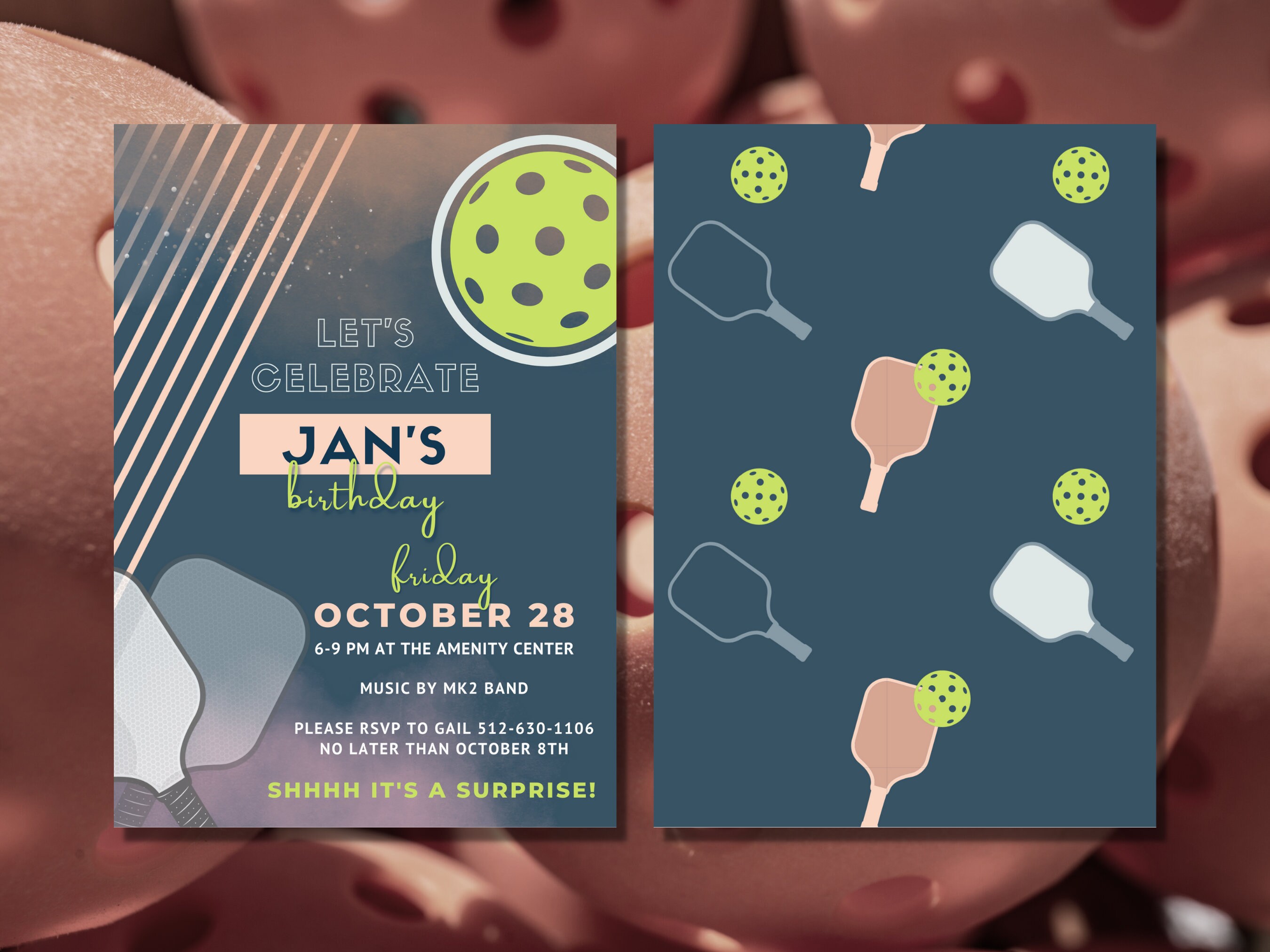 Pickleball Birthday Invitation - Etsy