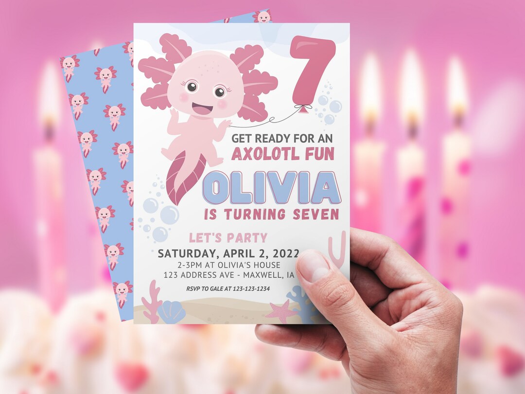 Girls Birthday Invitation - Etsy