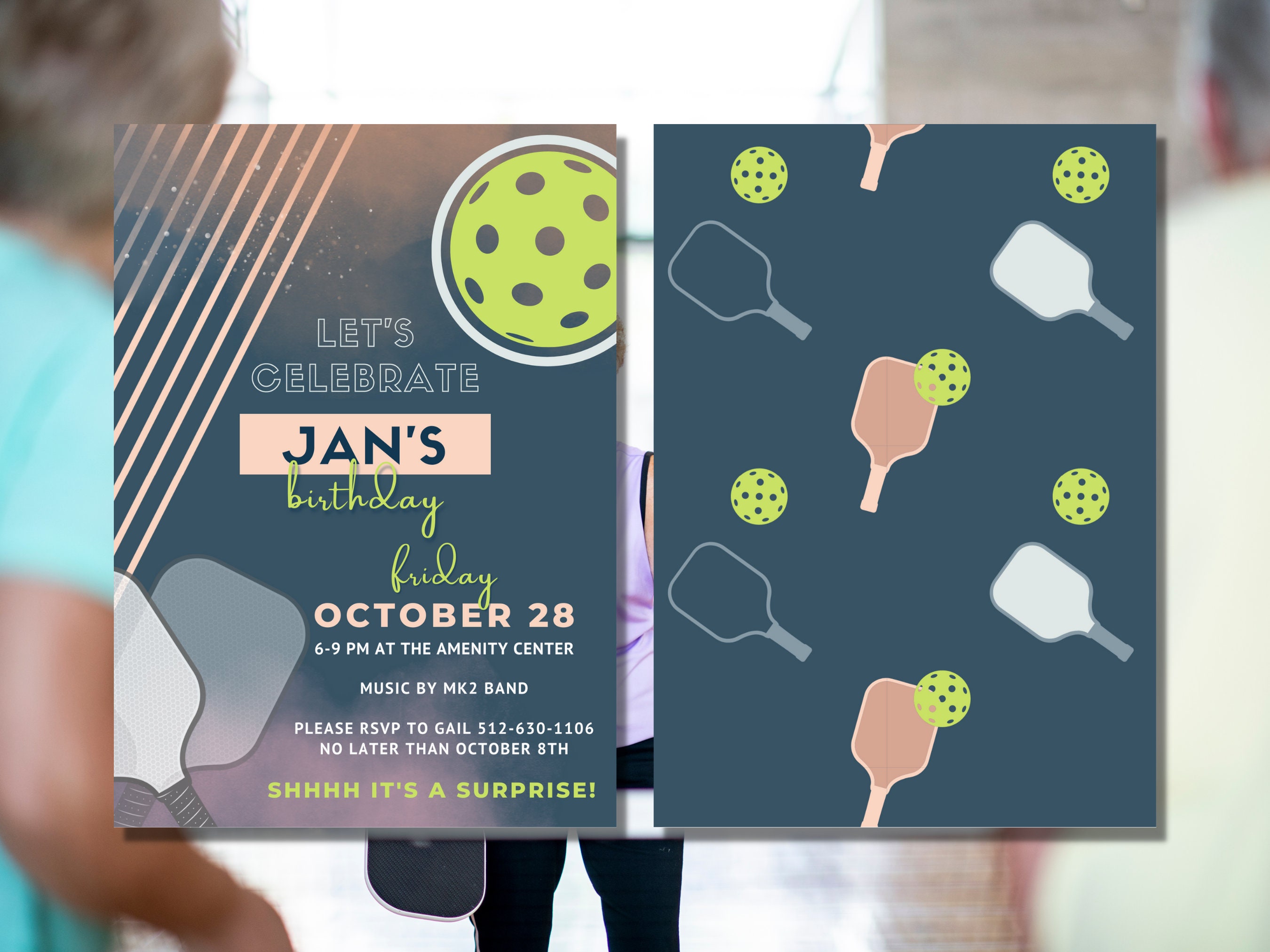 Pickleball Birthday Invitation - Etsy