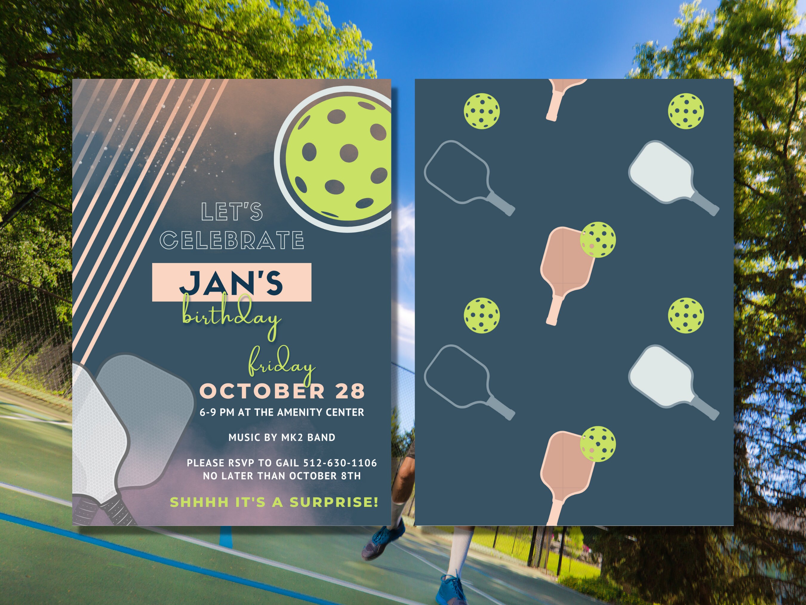 Pickleball Birthday Invitation - Etsy