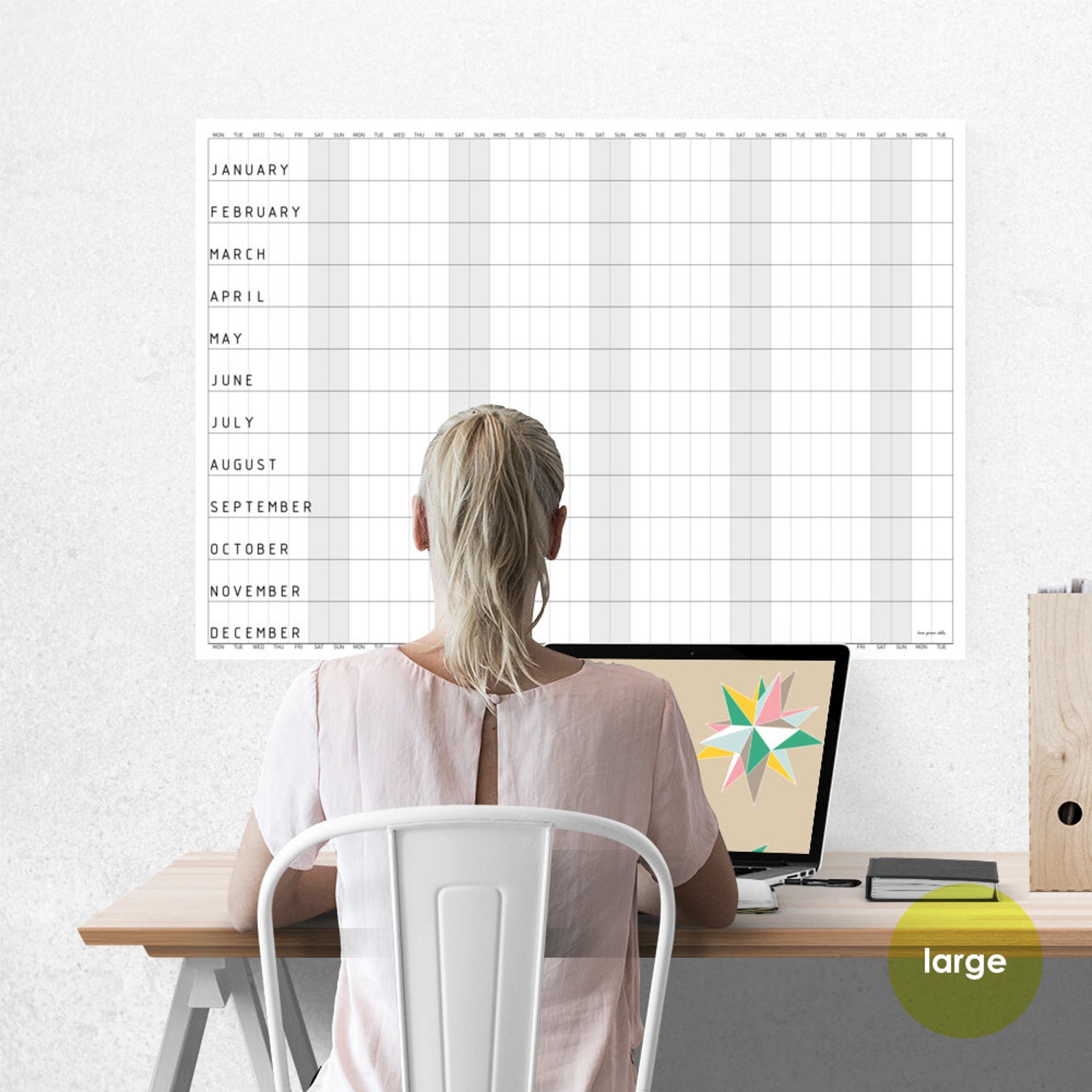 Giant Any Year Wall Planner, Blank A0/A1 Calendar, Extra Large ...