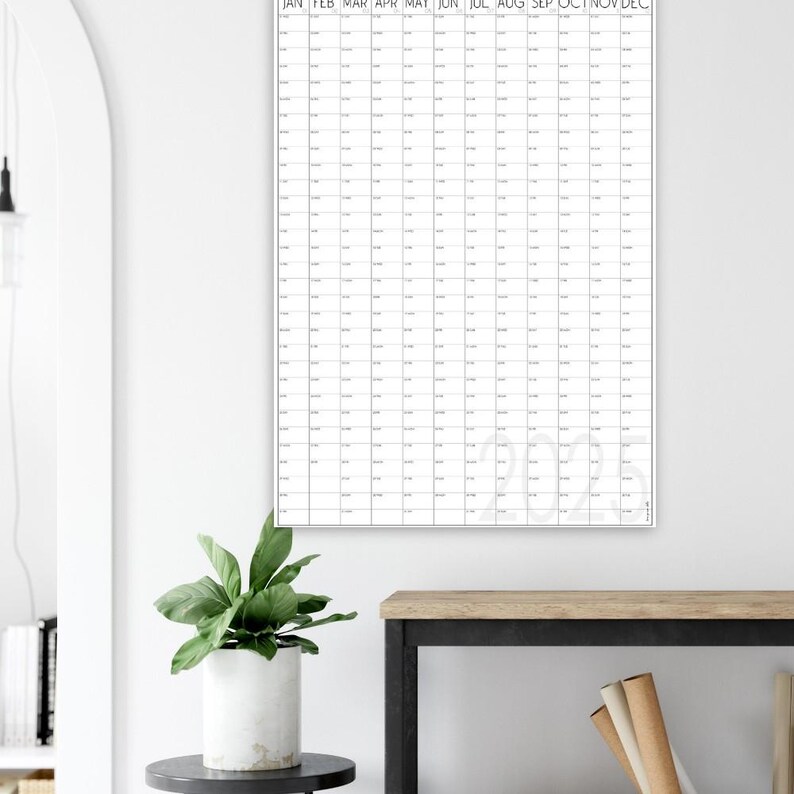 Giant Wall Planner 2025, Vertical Wall Planner 2025, 2025 Year Planner ...