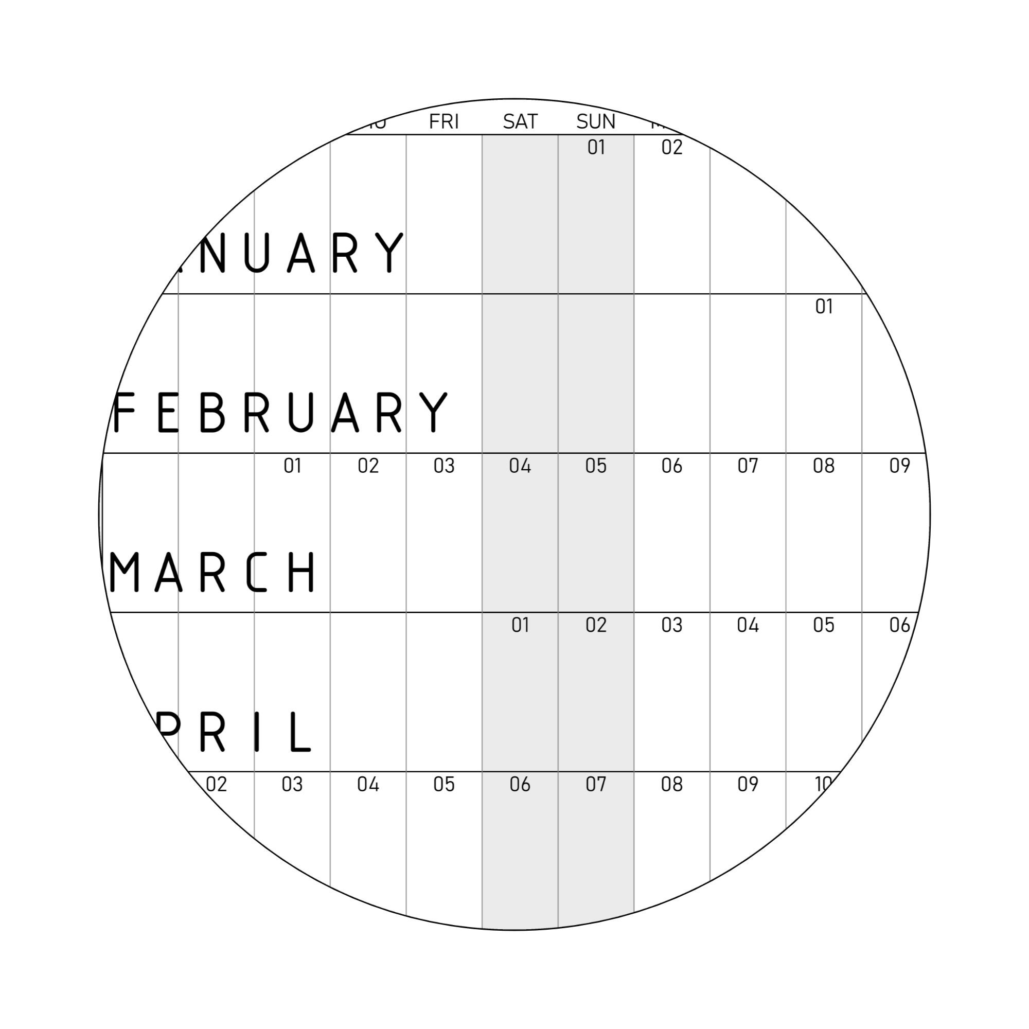 A0 Wall Planner, Giant 2024 Wall Calendar, Minimalist Wall Planner ...