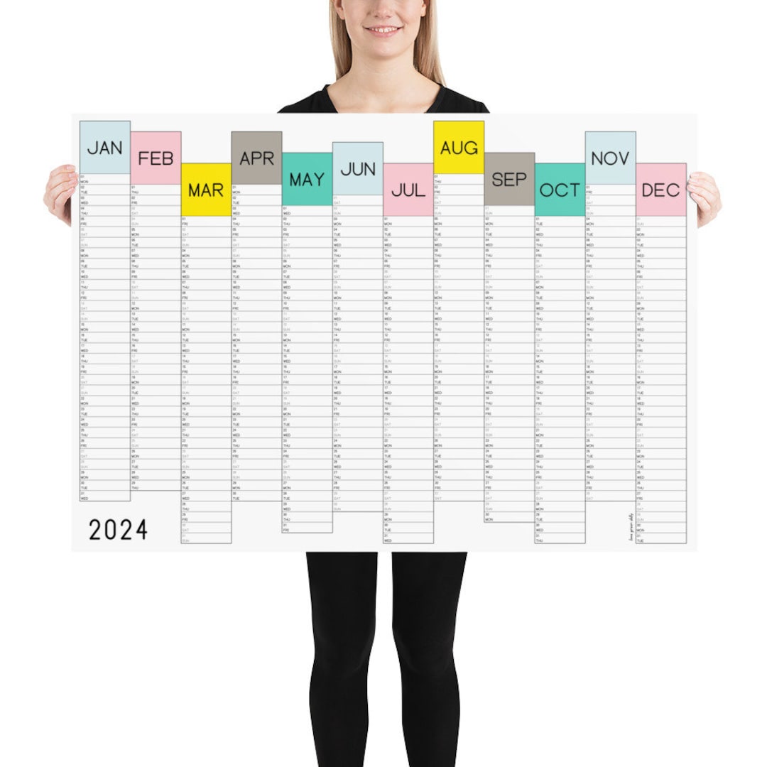 Extra Large 2024 Wall Planner A0 Year Calendar - Etsy