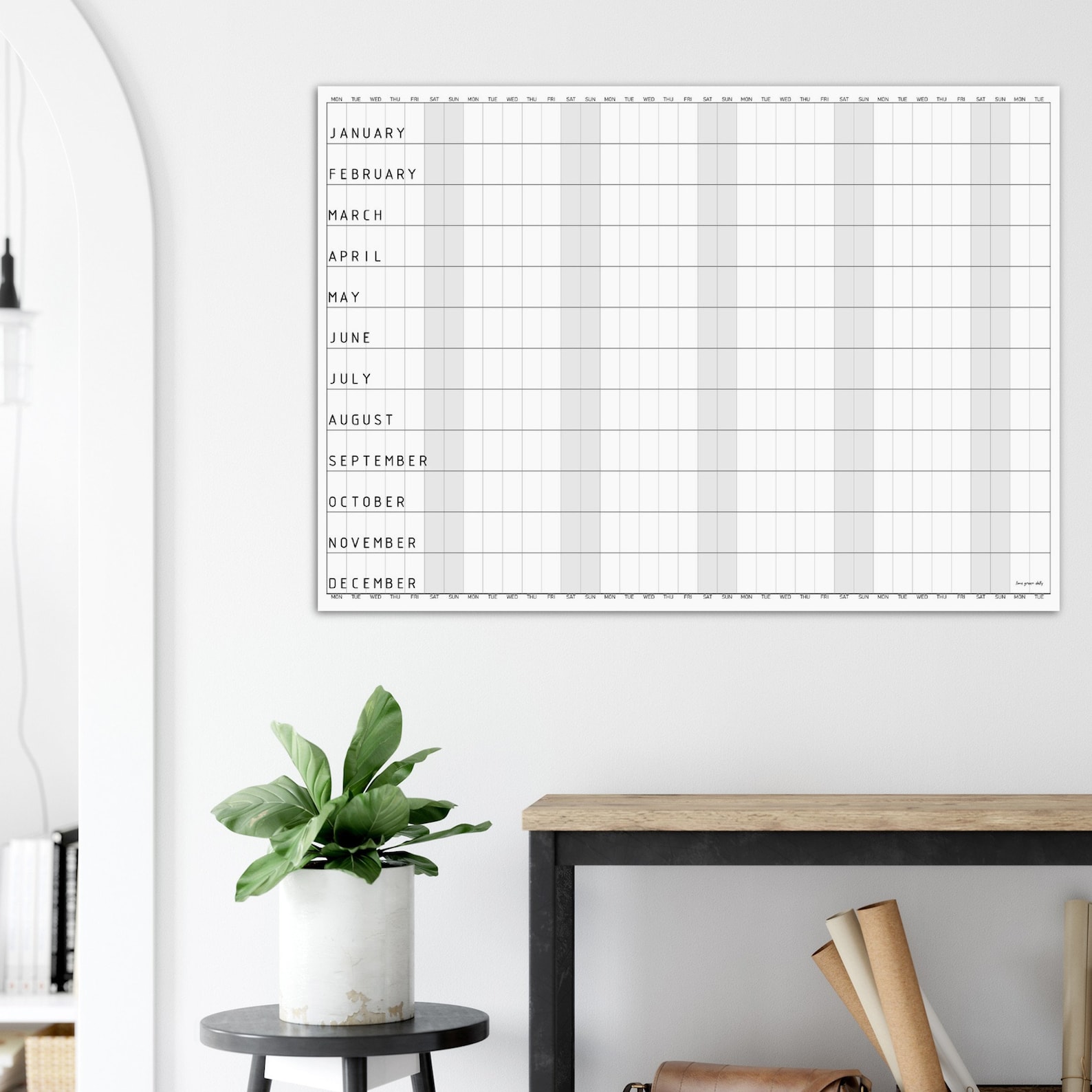 Giant Any Year Wall Planner, Blank A0/A1 Calendar, Extra Large ...