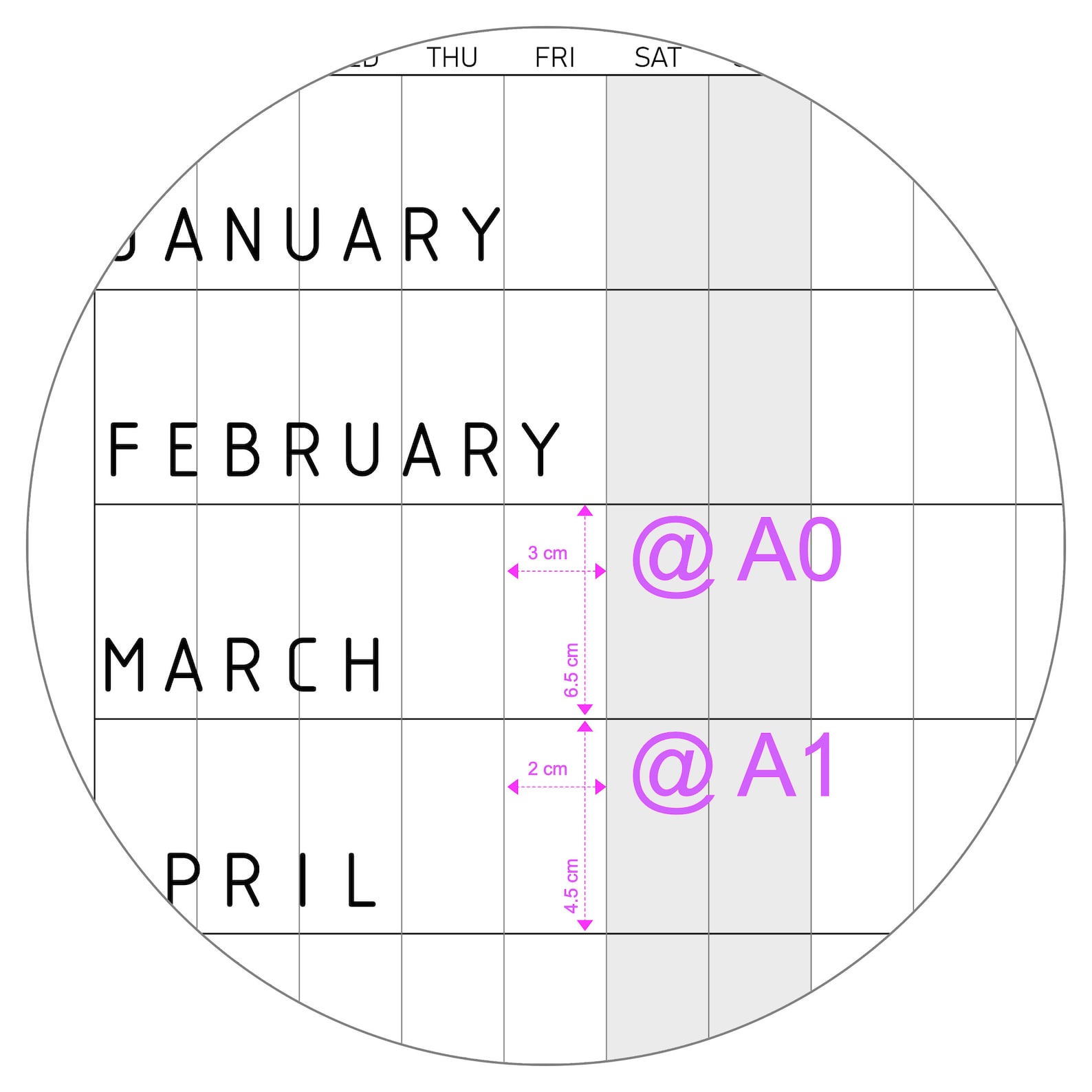 Giant Any Year Wall Planner, Blank A0/A1 Calendar, Extra Large ...