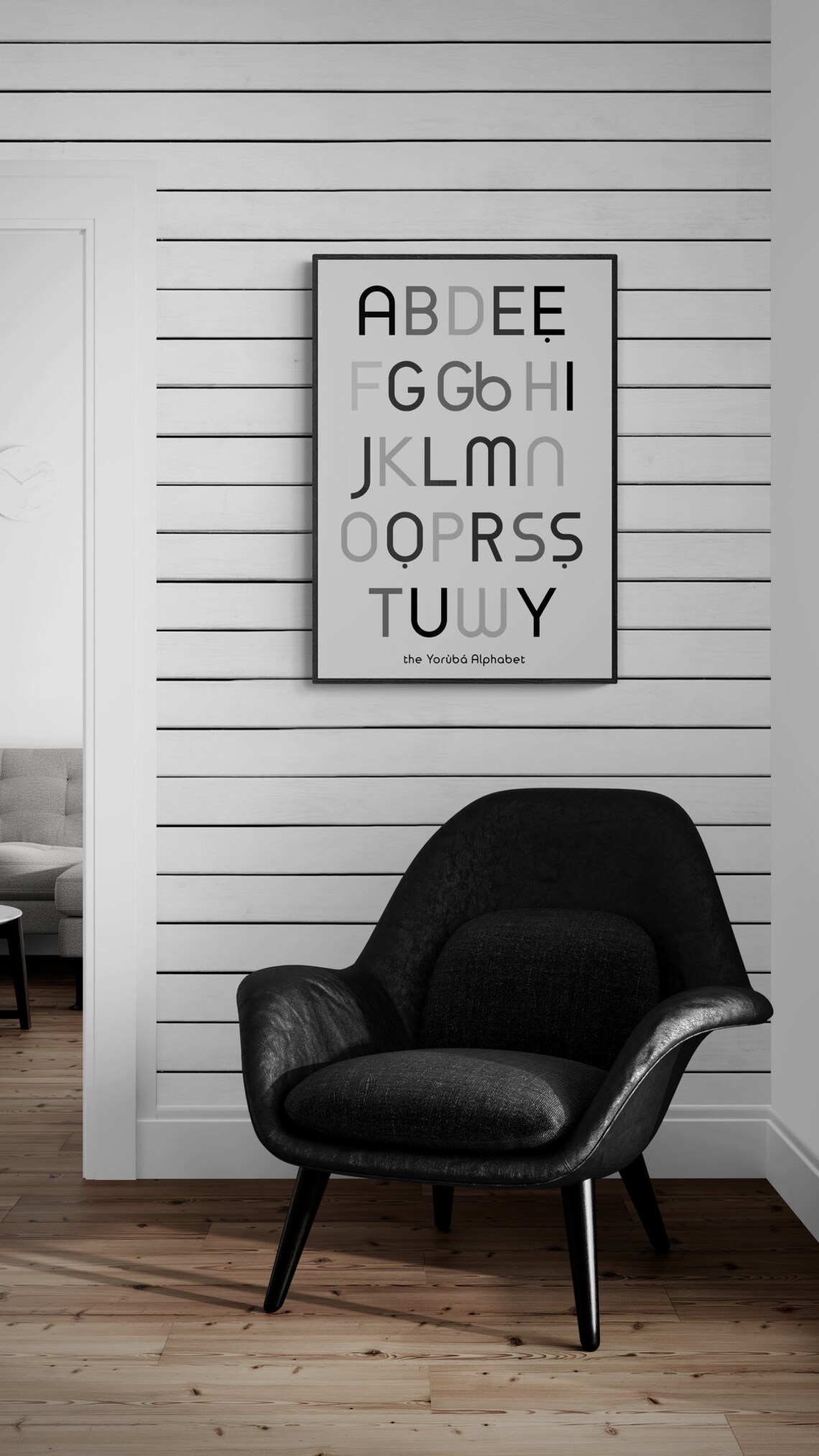 Yoruba Alphabets Poster, Modern Wall Art, Monochrome Wall Art - Etsy