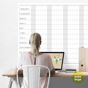 Giant Any Year Wall Planner, Blank A0/A1 Calendar, Extra Large ...