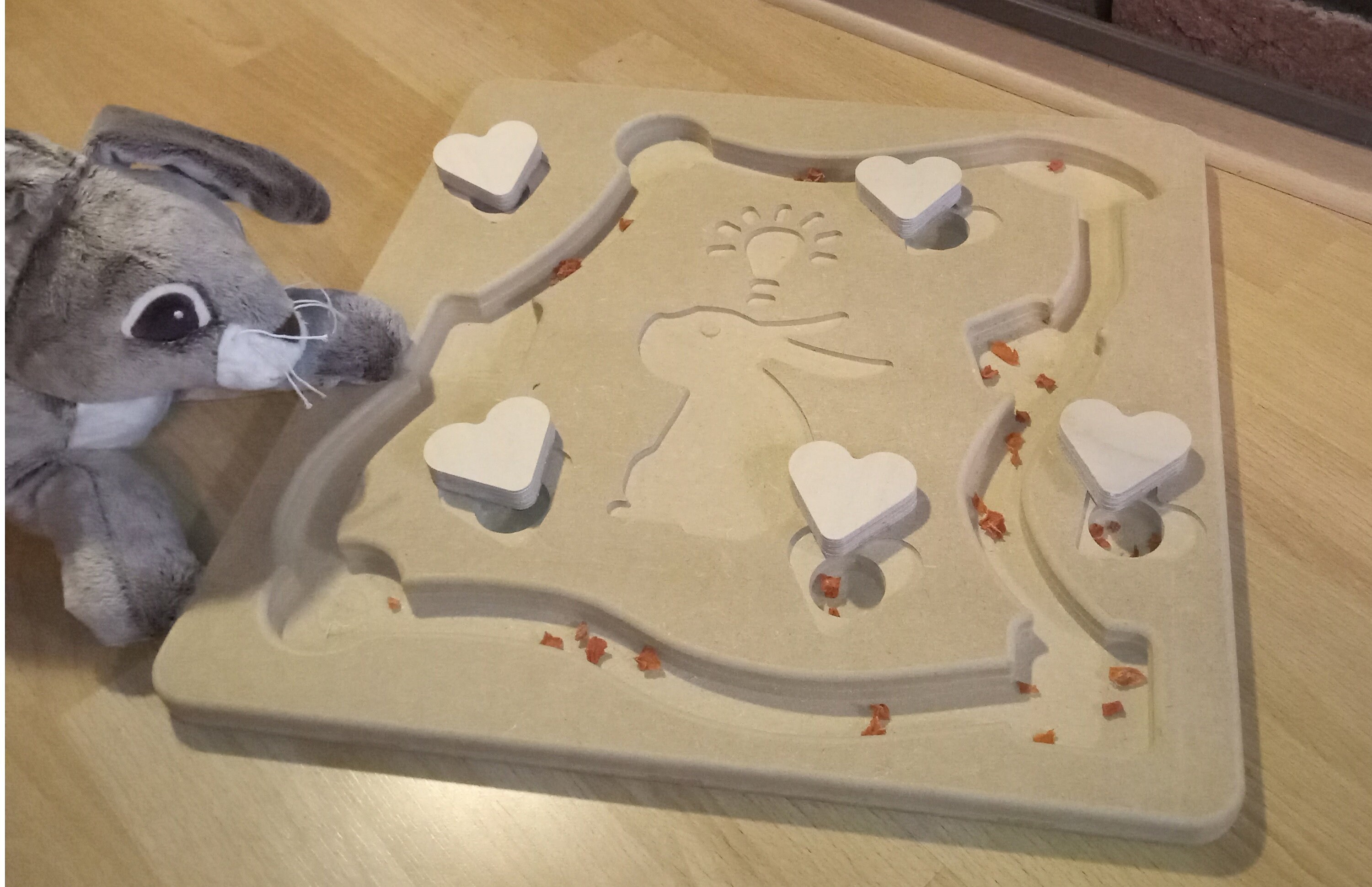 Sniffing Board rabbit Experience Angular Intelligence Toys for Rabbits ...