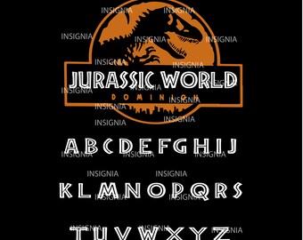 Jurassic world font - Etsy España