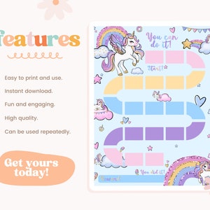 Unicorn Reward Chart | Printable Unicorn Behavior Chart | Daily Chore ...