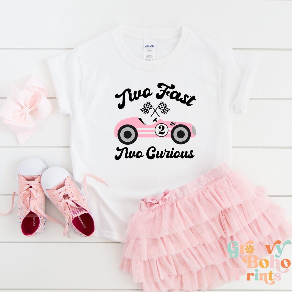 Pink Car Two Fast Curious PNG, Pink Race Car Birthday Png, 2nd Birthday ...