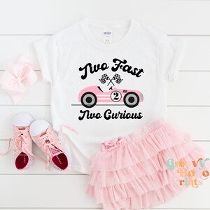 Two Fast Two Curious Birthday Png, Pink Race Car Birthday Png 2nd ...