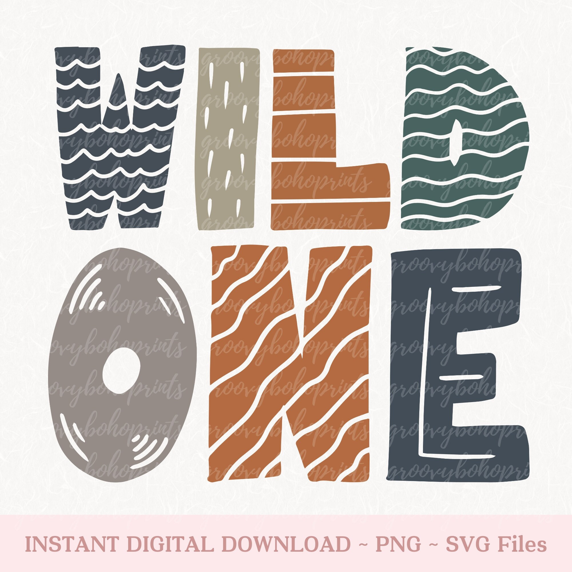 Wild One 1st Birthday Safari Jungle Animals Kids Design - Etsy