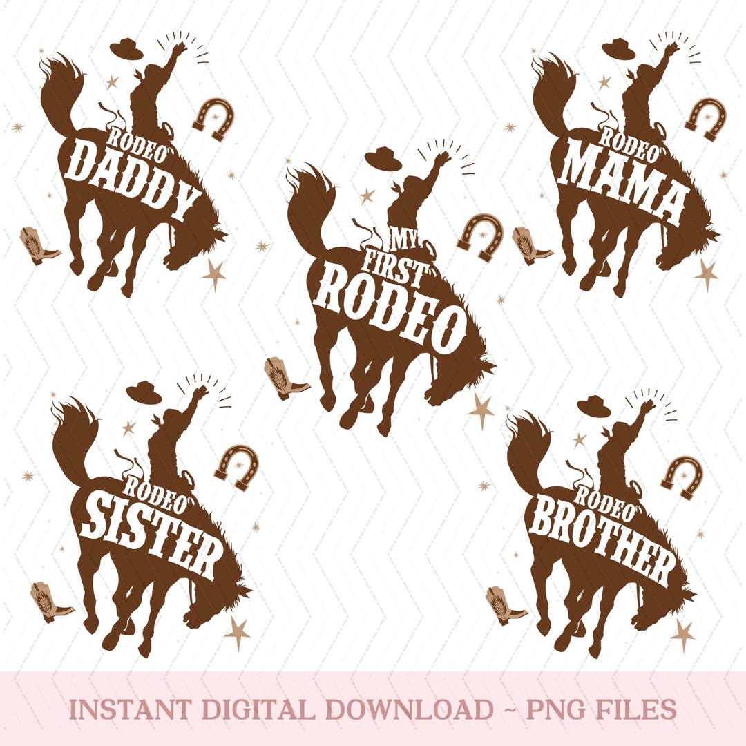 My First Rodeo Birthday PNG, Cowboy Birthday Png, Rodeo First Birthday ...