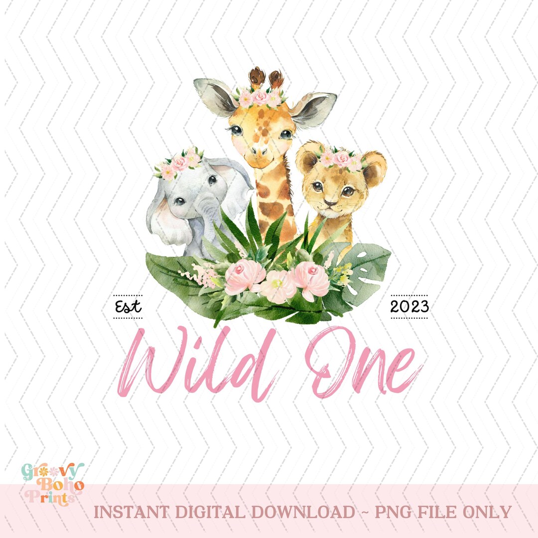 Wild One Girl Party PNG, Wild Oney PNG Clipart, Wild One Design Instant ...