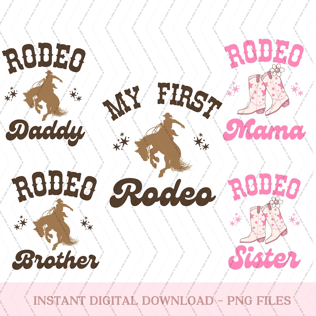My First Rodeo Birthday PNG, Cowboy Birthday Png, Rodeo First Birthday ...