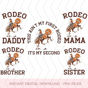 This Ain't My First Rodeo Birthday PNG, Cowboy Birthday Png, Rodeo ...