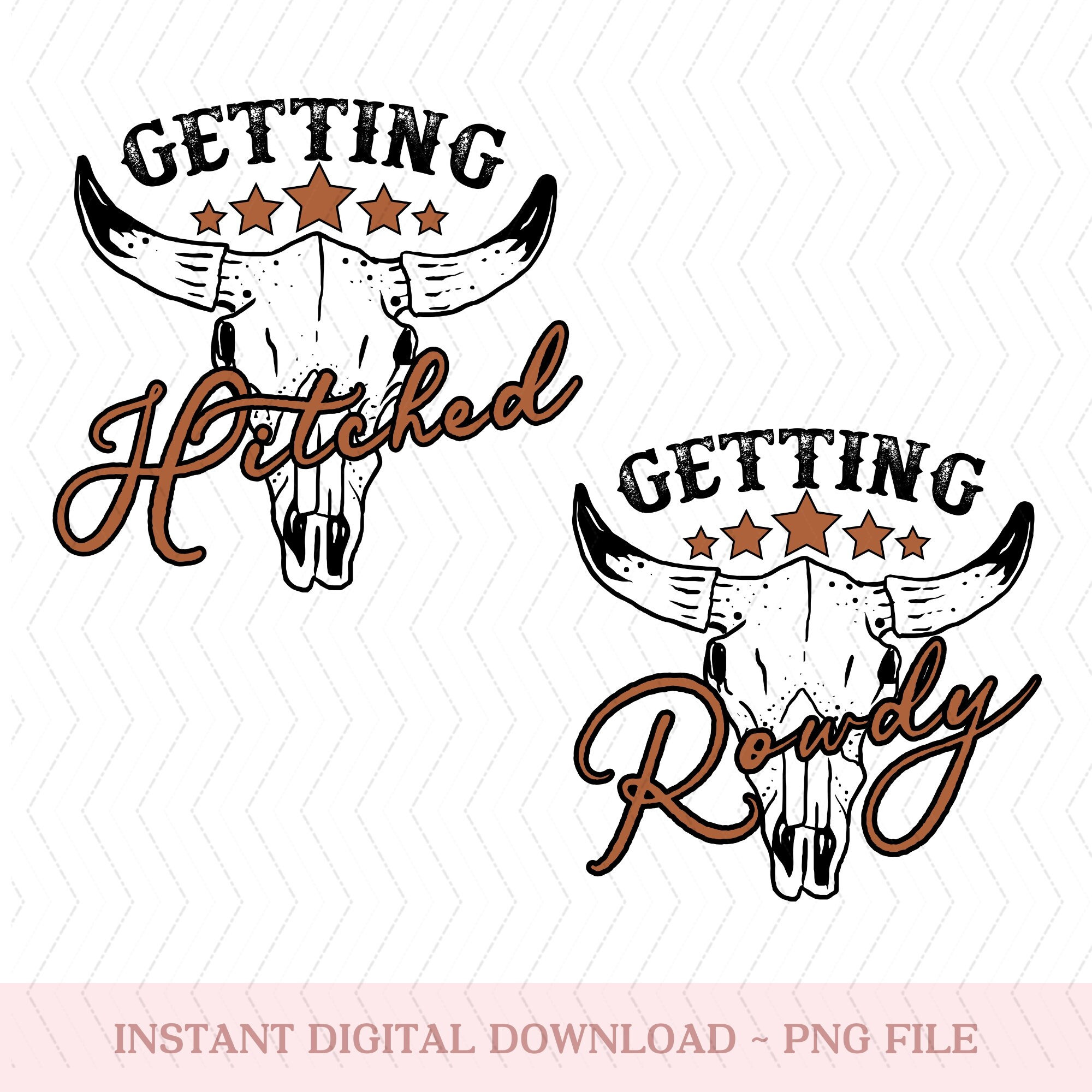 Getting Hitched Getting Rowdy PNG Bachelorette Party Png - Etsy