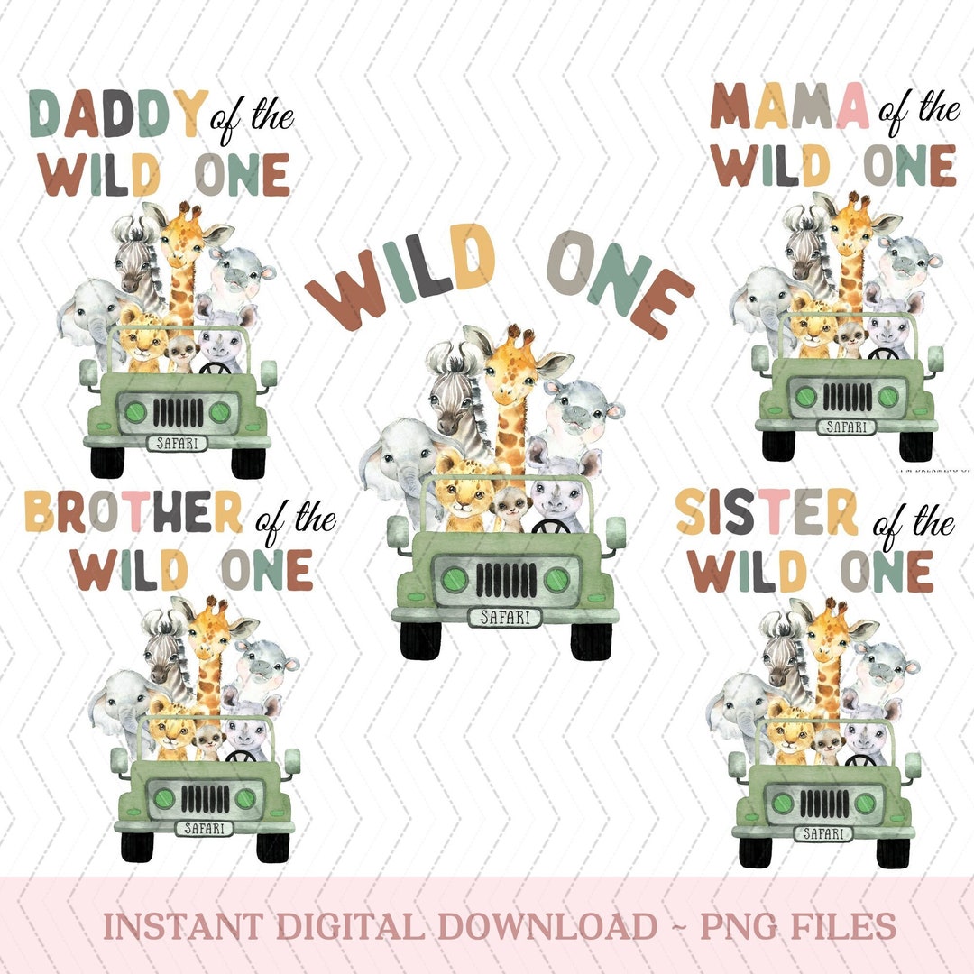 Family Wild Boy Birthday PNG, Wild Birthday Png, One Birthday Png ...