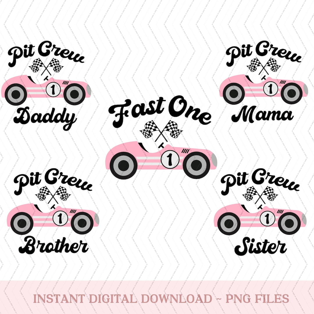 Matching Family Fast One Birthday Png, Race Car Birthday Png, 1rs ...
