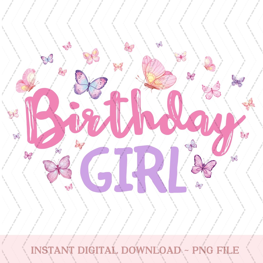 Butterfly One Birthday PNG, Butterfly Birthday Png, 1rs Birthday Girl ...