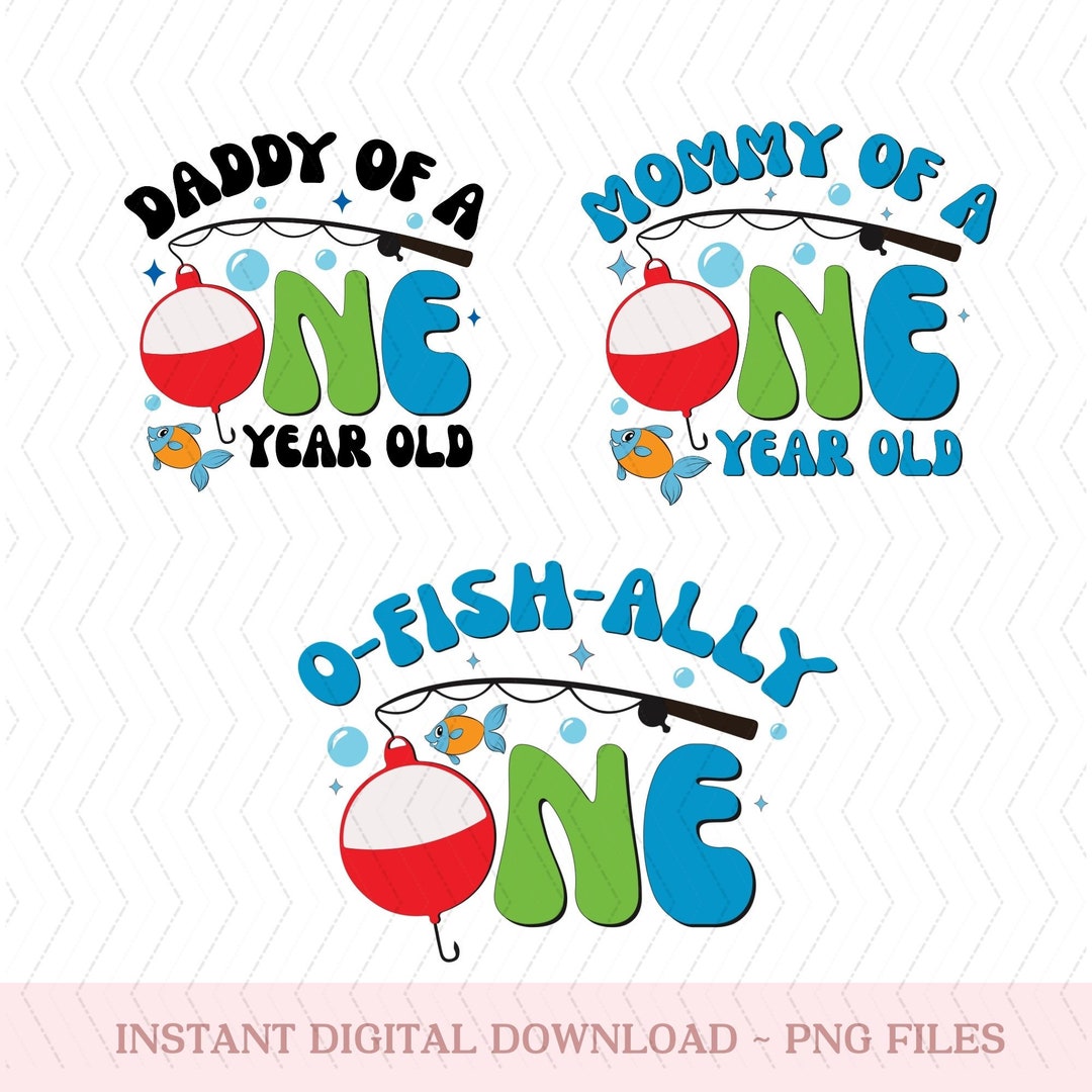 O-fish-ally One Birthday Png, Ofishally One 1st Birthday Png, Fishing ...