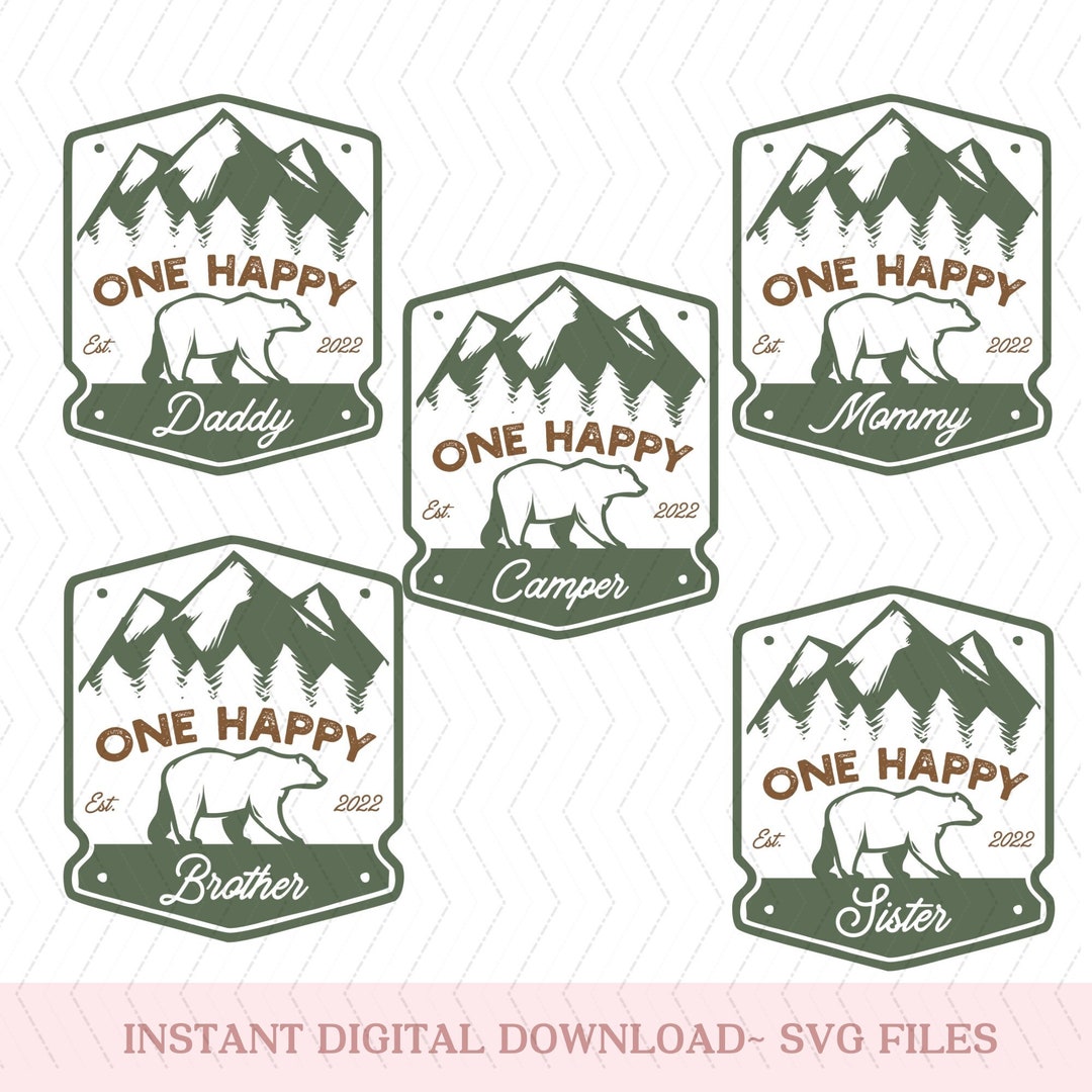 One Happy Camper Birthday SVG, First Birthday Shirt Camping Svg,1st ...