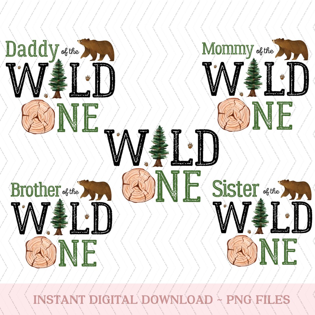 Wild One Family Matching Png ,wild One Birthday Boy Clipart, Wild One ...