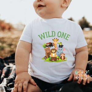 Wild One Birthday PNG, 1st Birthday Safari Png, Jungle Zoo Animal ...