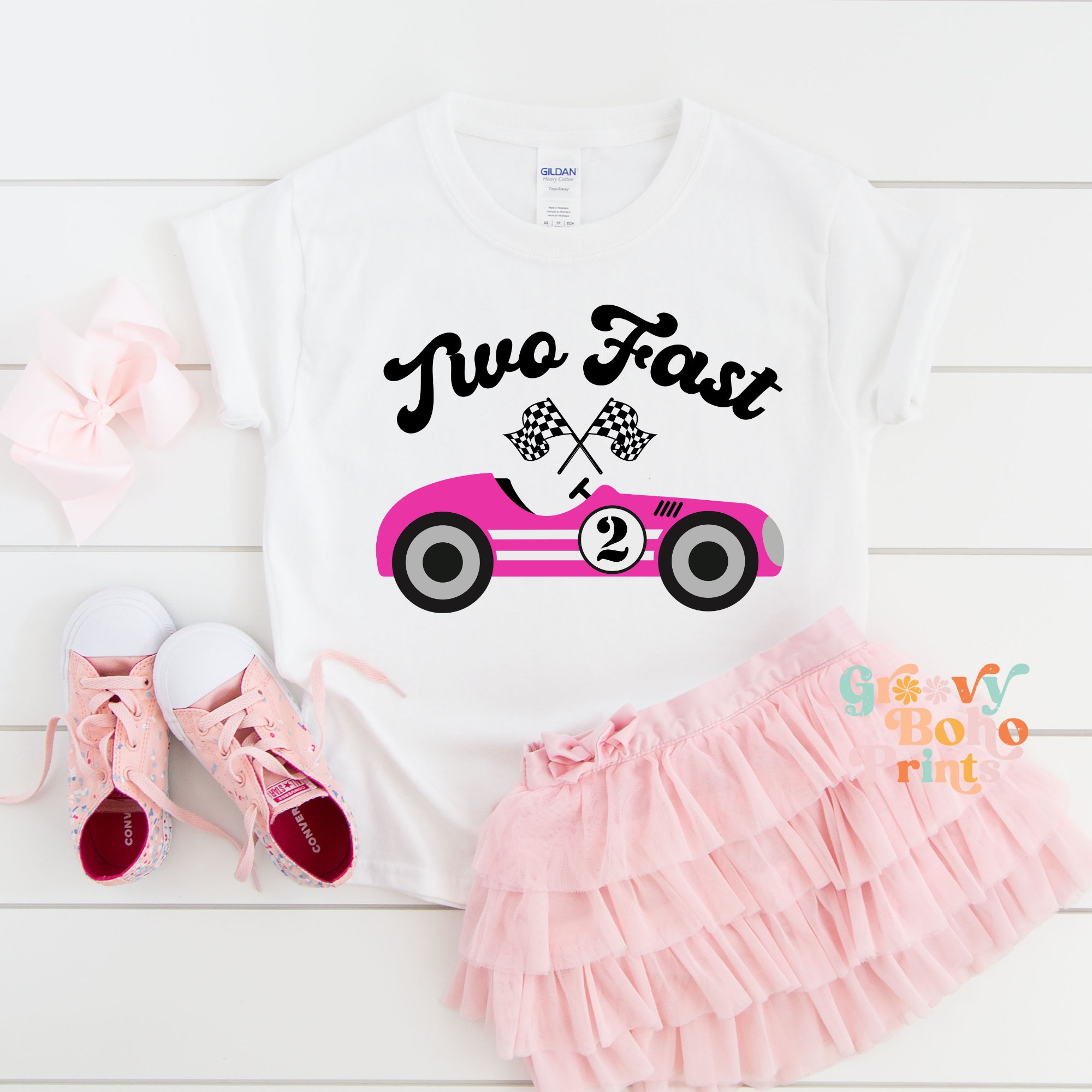 Pink Car Two Fast Birthday Png, 2nd Birthday Png, Pink Race Car Png ...
