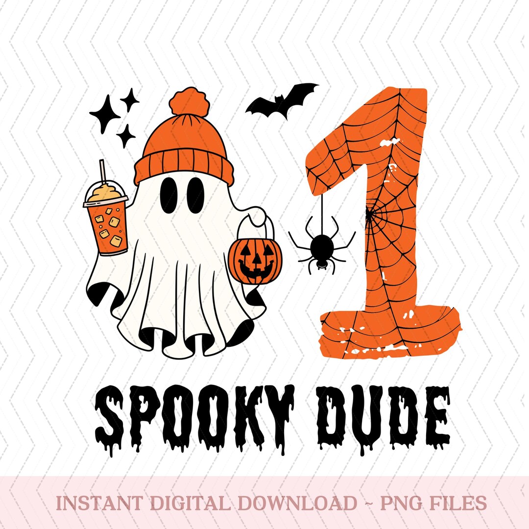 Spooky Dude Png, Cool Ghost Png, Retro Ghost Png, Retro Halloween ...