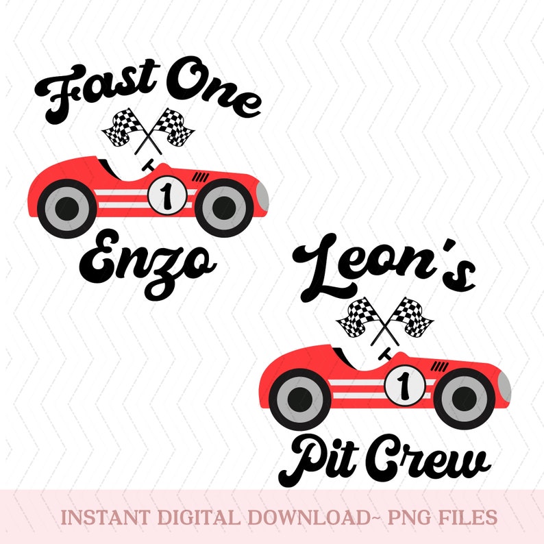 Personalized Fast One Birthday Png Race Car Birthday Png - Etsy