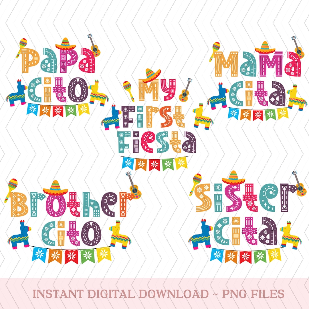 First Fiesta Birthday Png, My First Fiesta Birthday PNG, Matching Boy ...