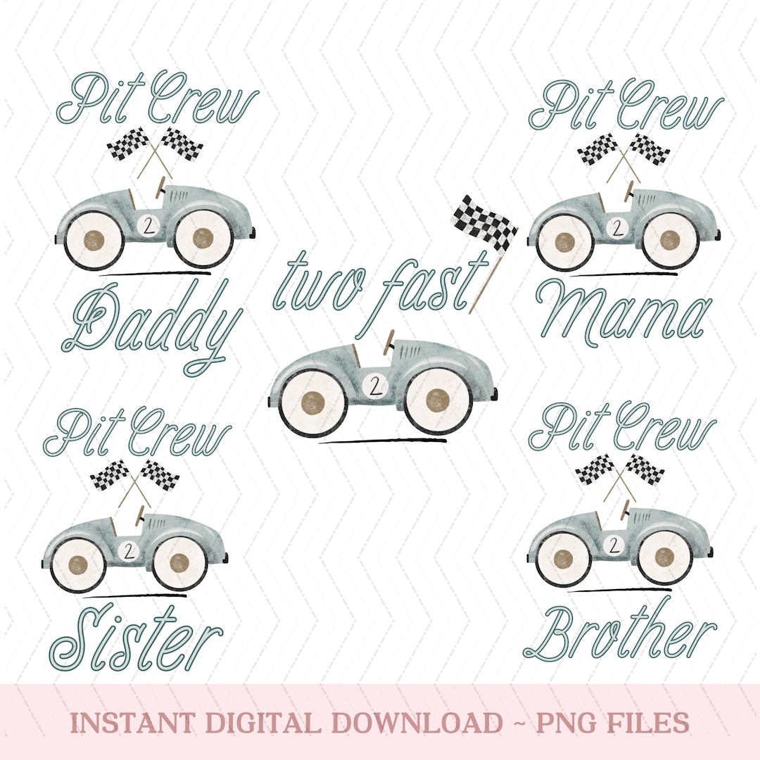 Mommy and Me Two Fast Birthday PNG, Race Car Birthday Png, 2nd Birthday ...