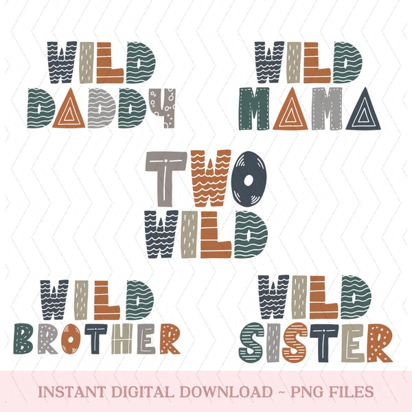 Two Wild Birthday - Etsy