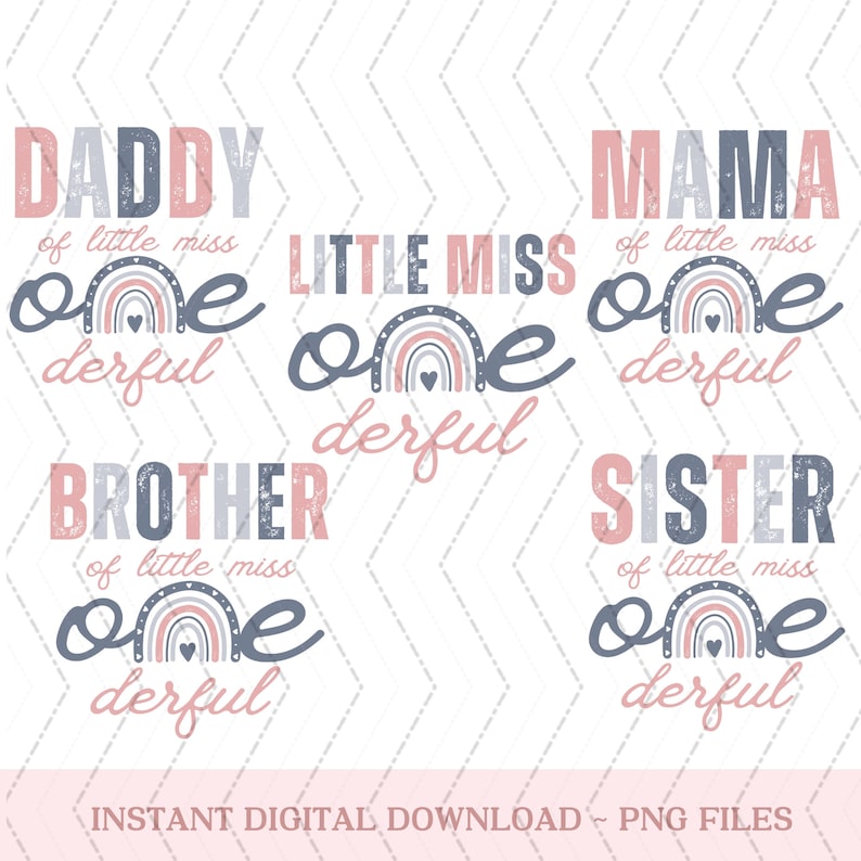 Little Miss Onederful 1st Birthday Png, Little Miss One-derful Daisy ...