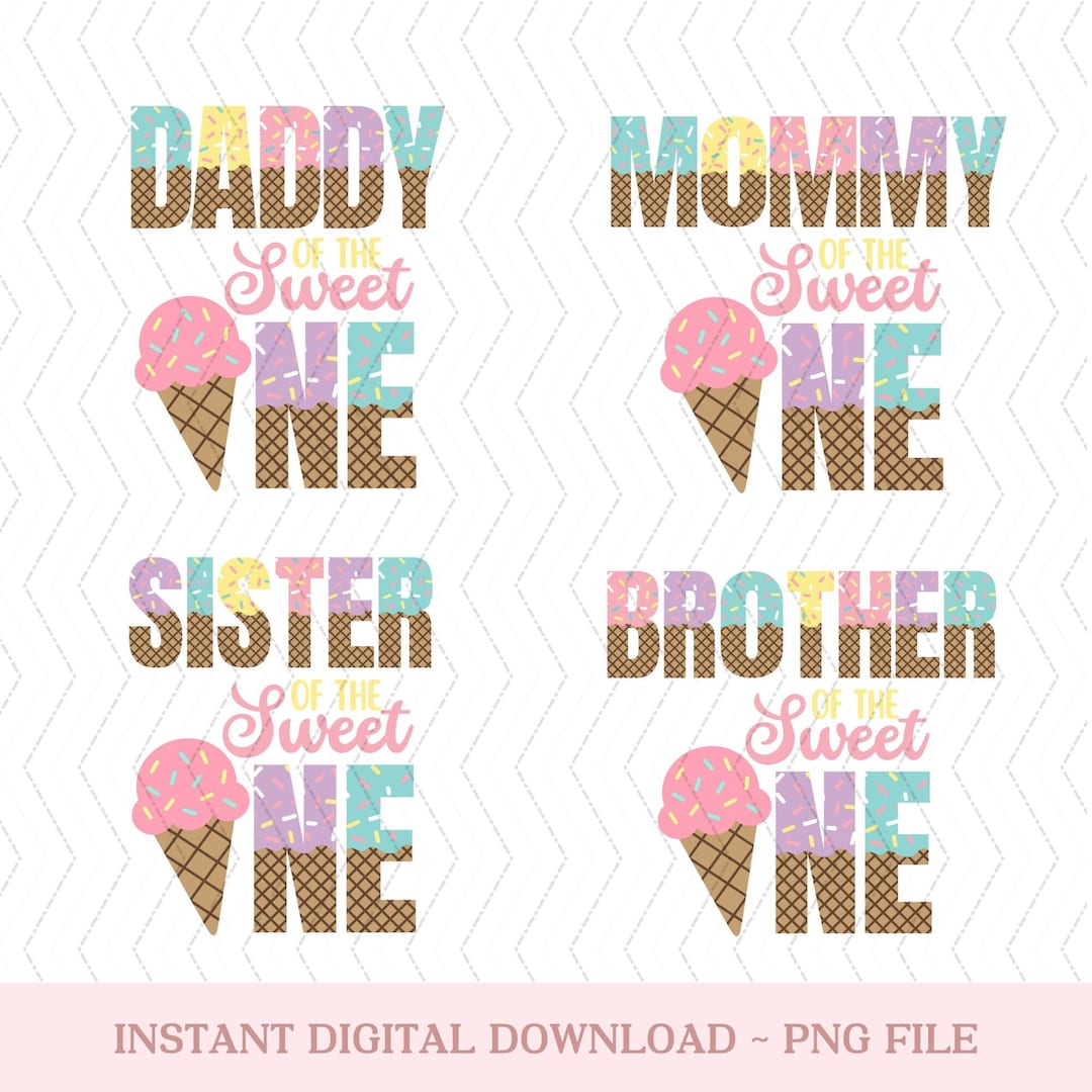 Mommy of the Sweet One Png, Daddy of the Sweet One PNG, Sweet One PNG ...