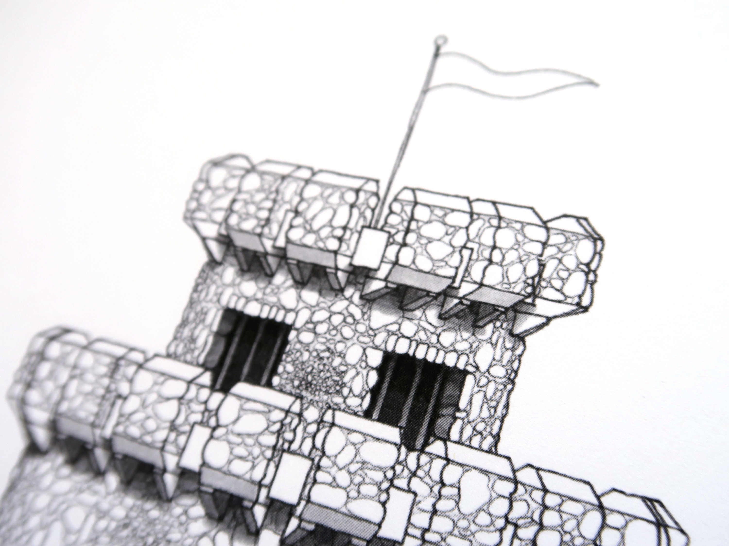 Super Mario Castle. Art Print. - Etsy Australia