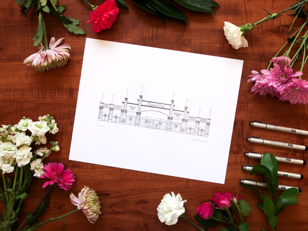 Derby Gates. Art Print. - Etsy