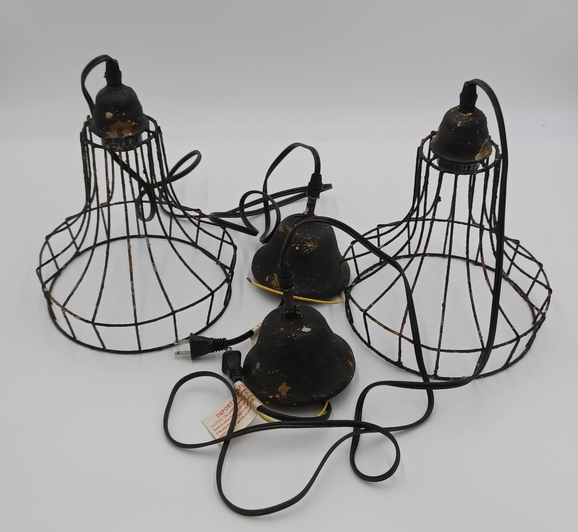 Rustic Farmhouse Hanging Metal Lamps - Etsy