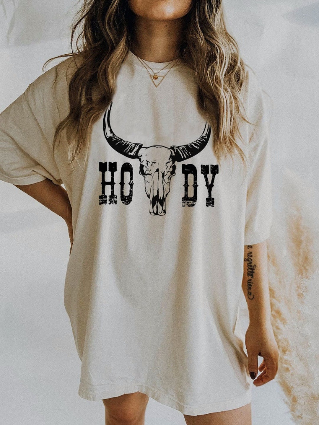 Howdy T Shirt Western Graphic Tee Oversize Graphic Tee Cute Western ...